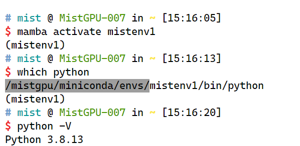 conda创建虚拟环境 | MistGPU博客