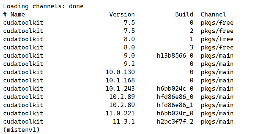 conda创建虚拟环境 | MistGPU博客