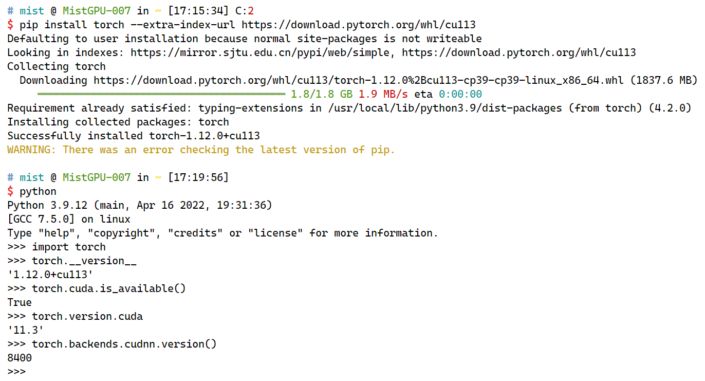 conda创建虚拟环境 | MistGPU博客